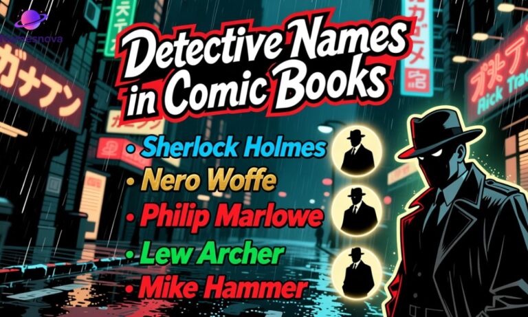 550+ Detective Names: Best Male, Female, Fantasy & Comic