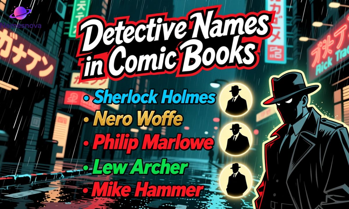 550+ Detective Names: Best Male, Female, Fantasy & Comic