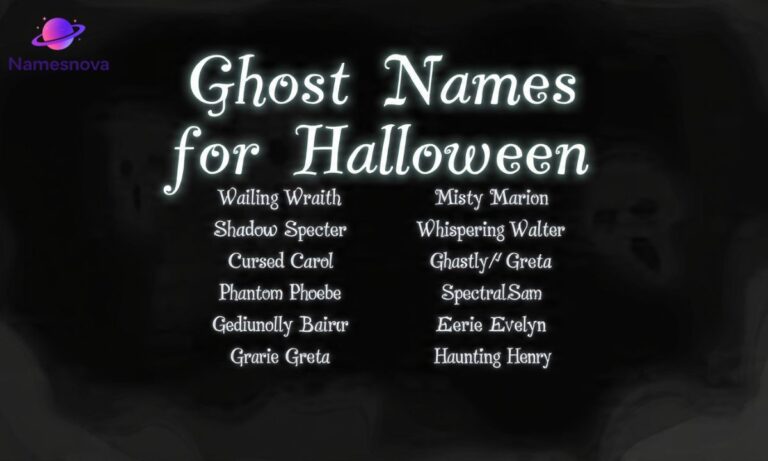 500+ Ghost Names: Spooky & Mysterious for Spirits, Wraiths